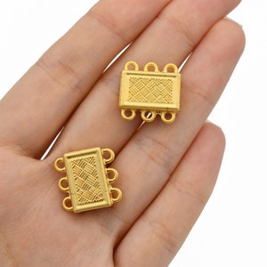 18mm 3 Loop Connector, Multi Strand Clasps, Magnetic Clasps, Multi ...