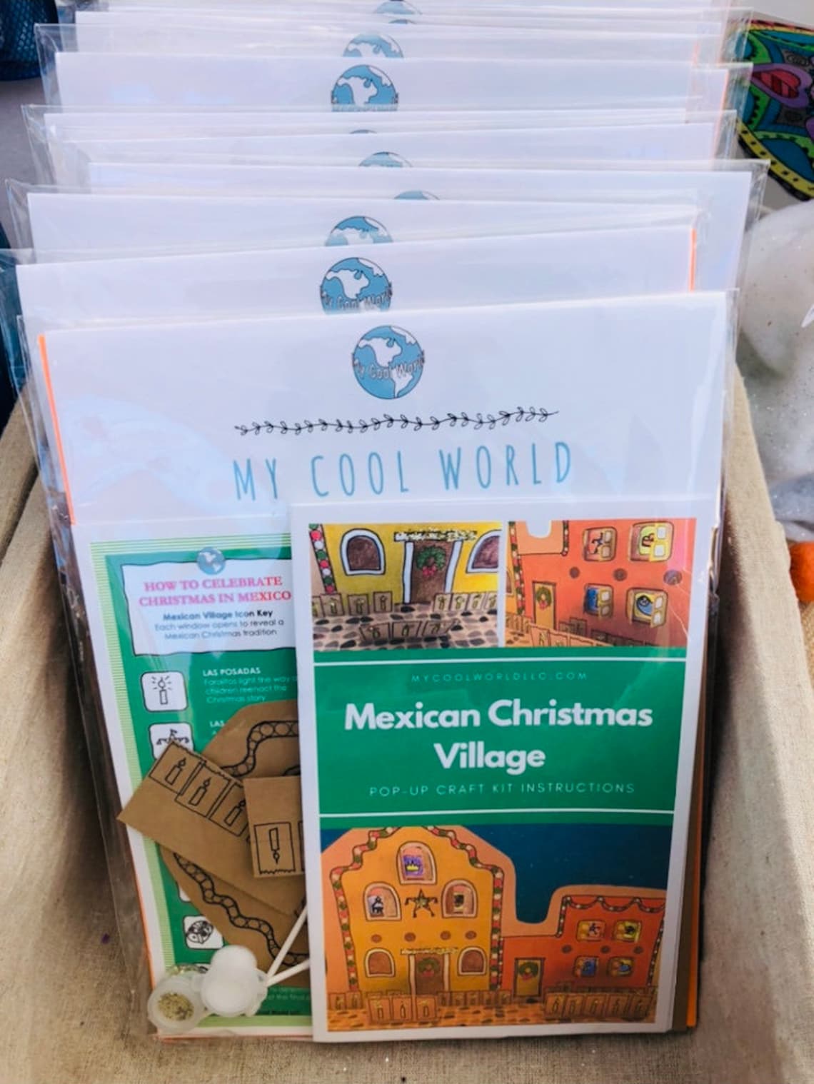 DIY Mexican Christmas Village Pop-up Craft Kit for Kids, Las Posadas ...