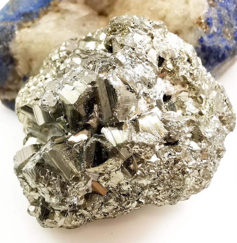 256 Ct Natural Metallic Pyrite Crystal Cluster, Rough Loose Gemstone - Etsy