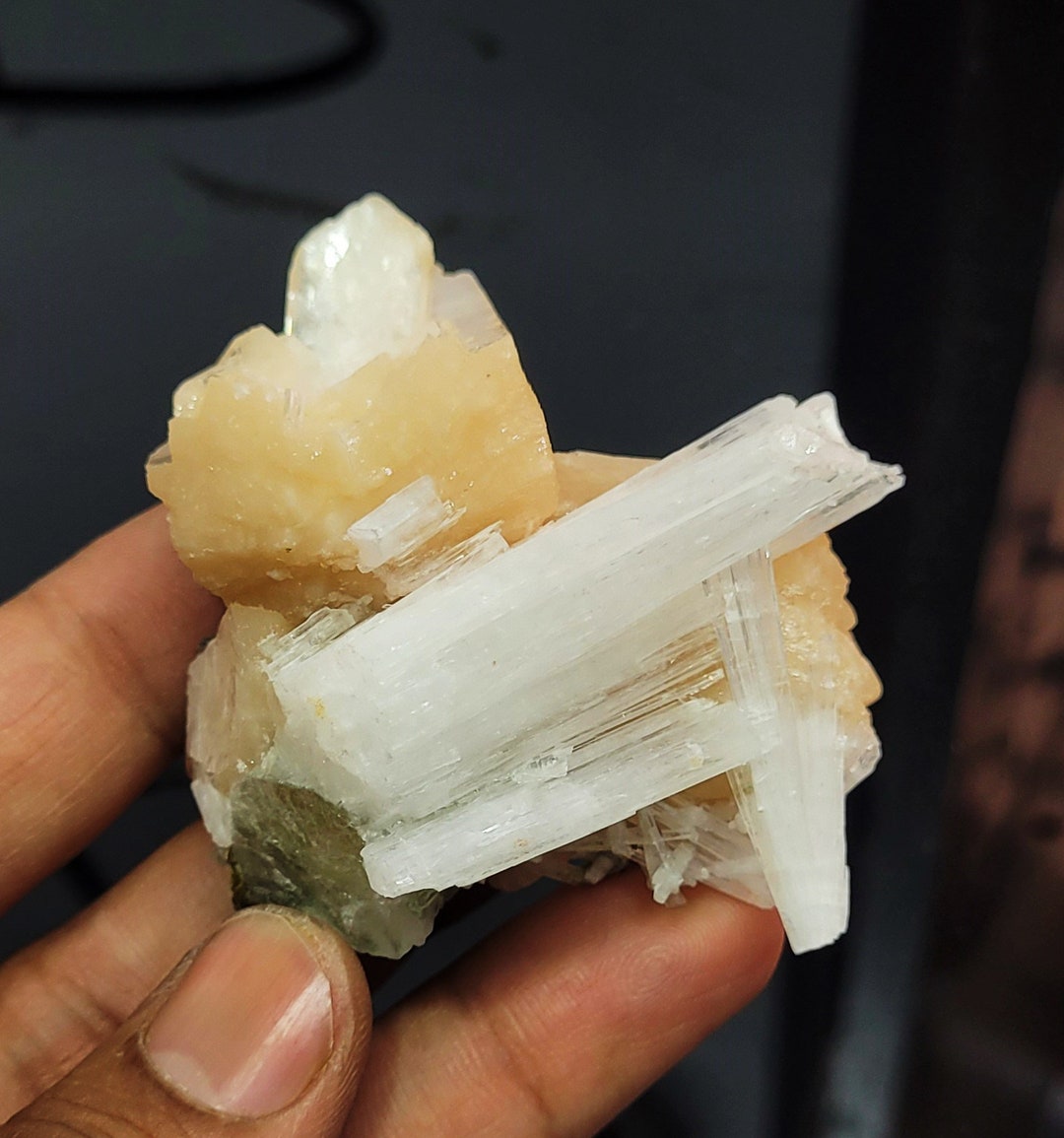 357 Cts Natural Scolecite With Stilbite Matrix Crystal Rough Specimen ...