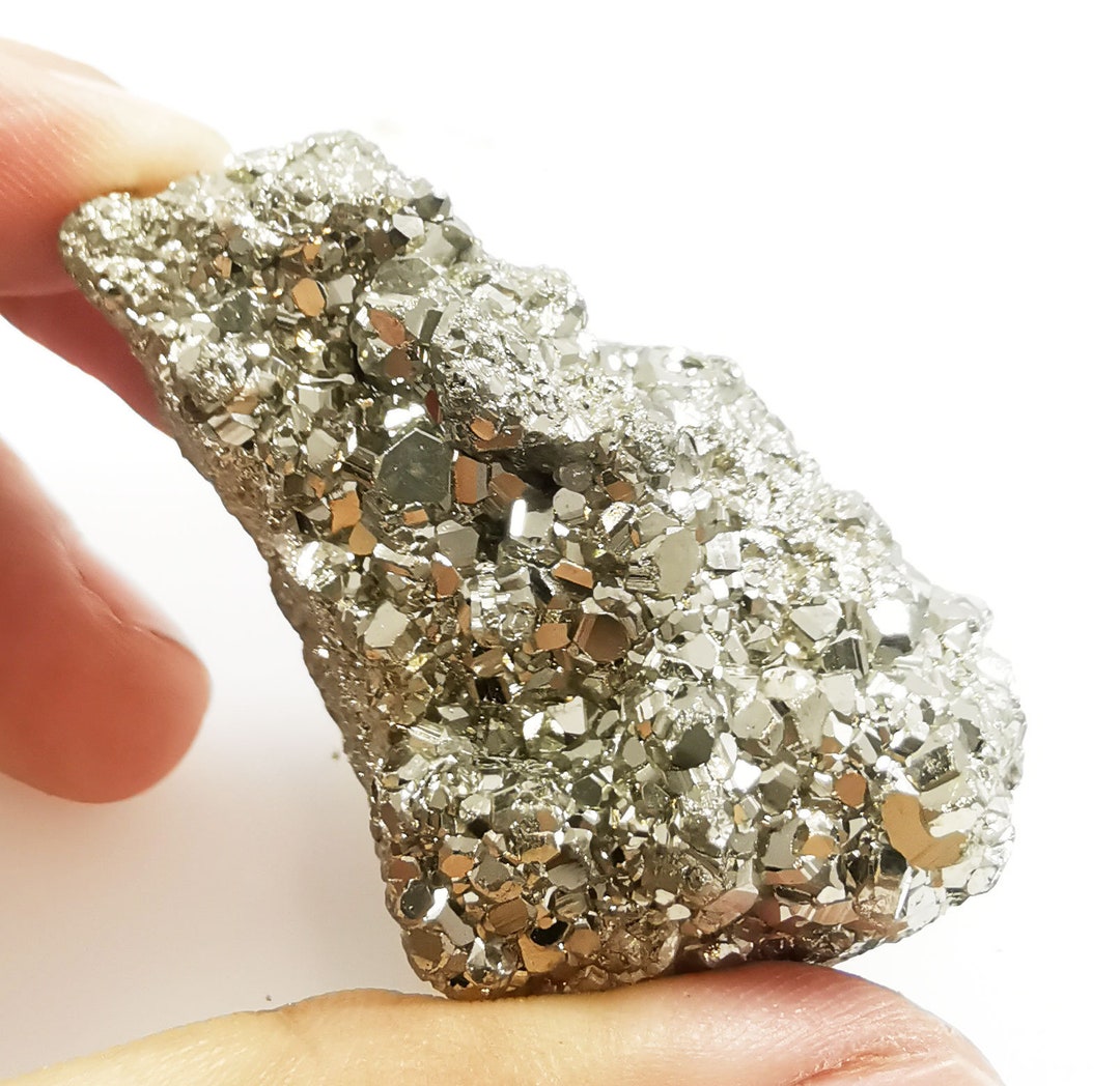 333 Ct Natural Metallic Pyrite Crystal Rough, Pyrite Cluster, Cluster ...