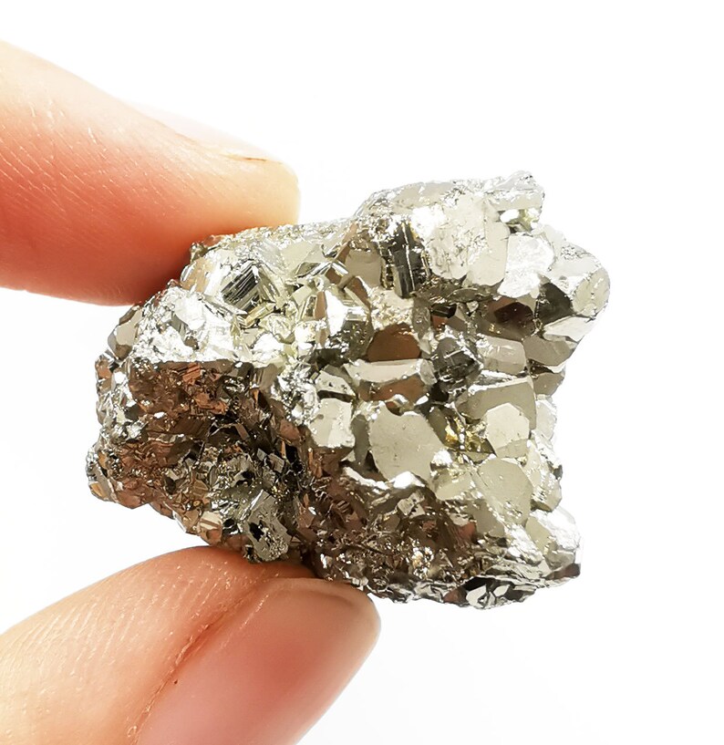 131 Ct. Metallic Pyrite Crystal Cluster, Raw Rough Gemstone - Etsy