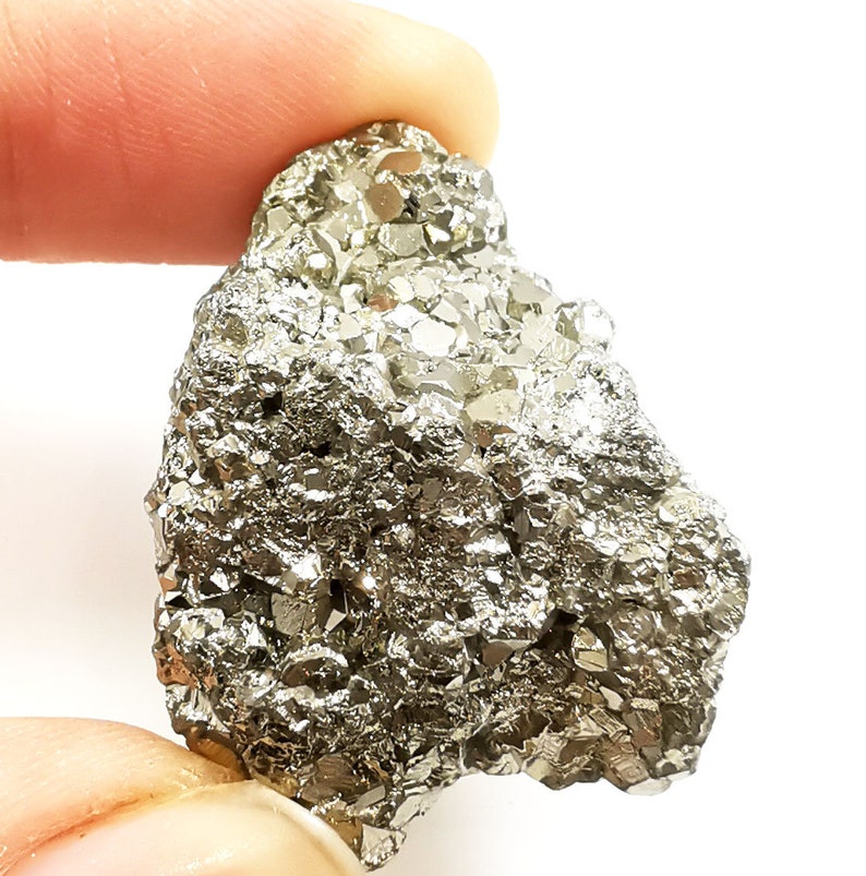 131 Ct. Metallic Pyrite Crystal Cluster, Raw Rough Gemstone - Etsy ...