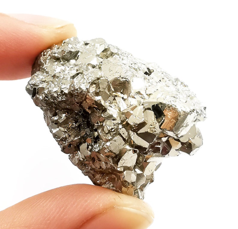 131 Ct. Metallic Pyrite Crystal Cluster, Raw Rough Gemstone - Etsy