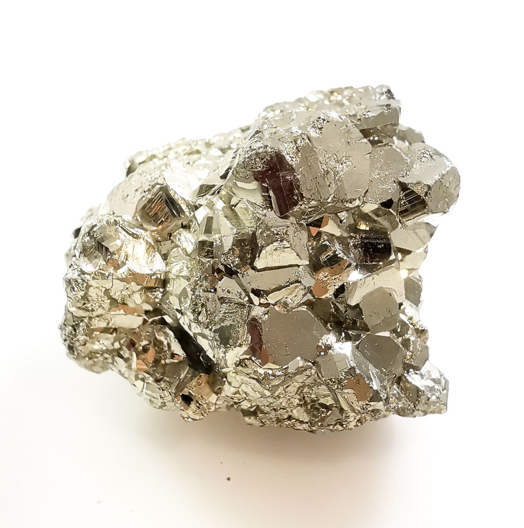 131 Ct. Metallic Pyrite Crystal Cluster, Raw Rough Gemstone - Etsy