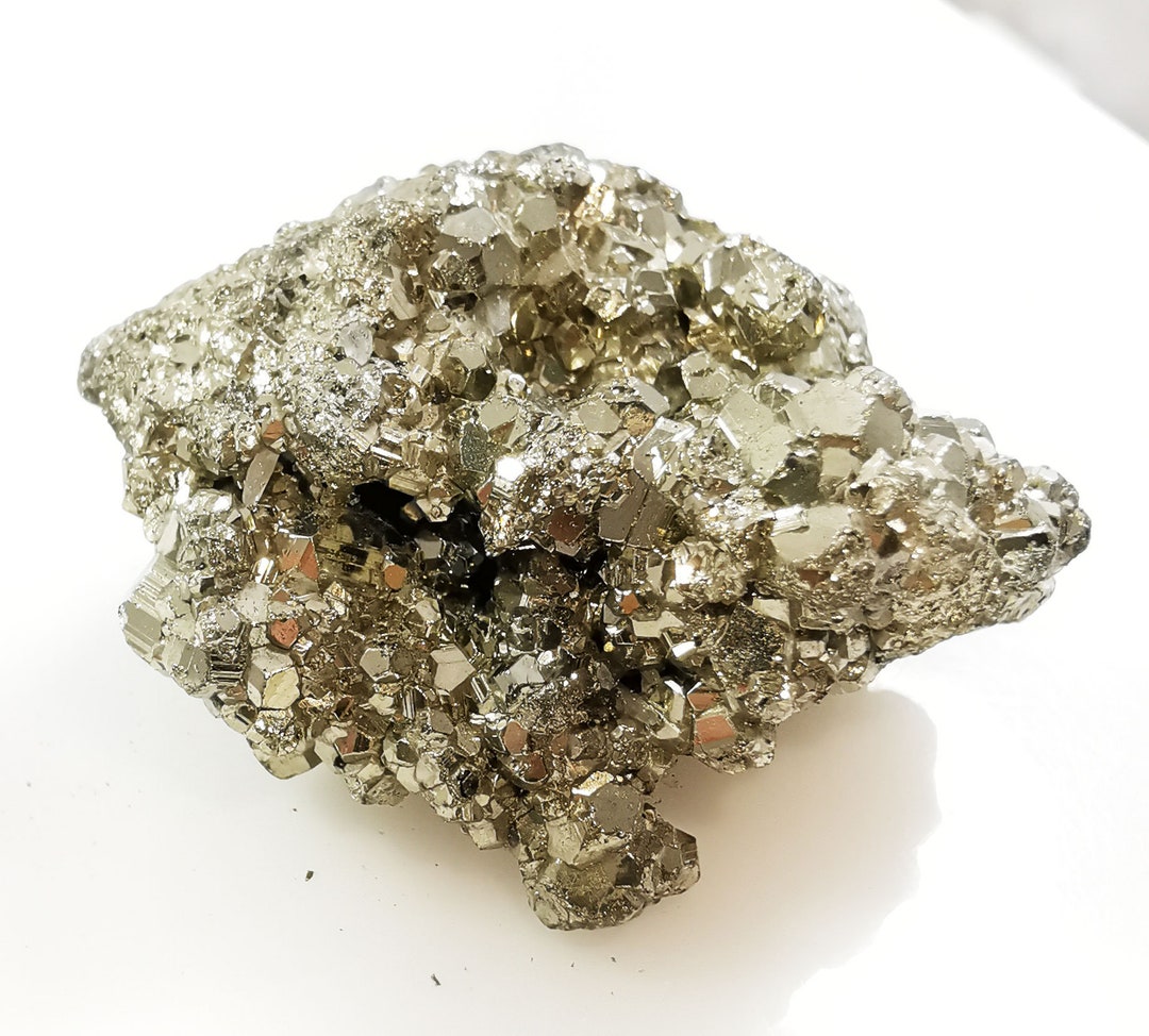 151 Ct Natural Metallic Pyrite Crystal Rough, Pyrite Cluster, Cluster ...