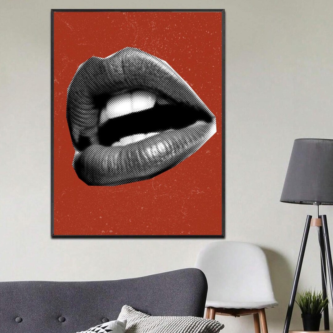 Trendy Lip Downloadable Print - Etsy