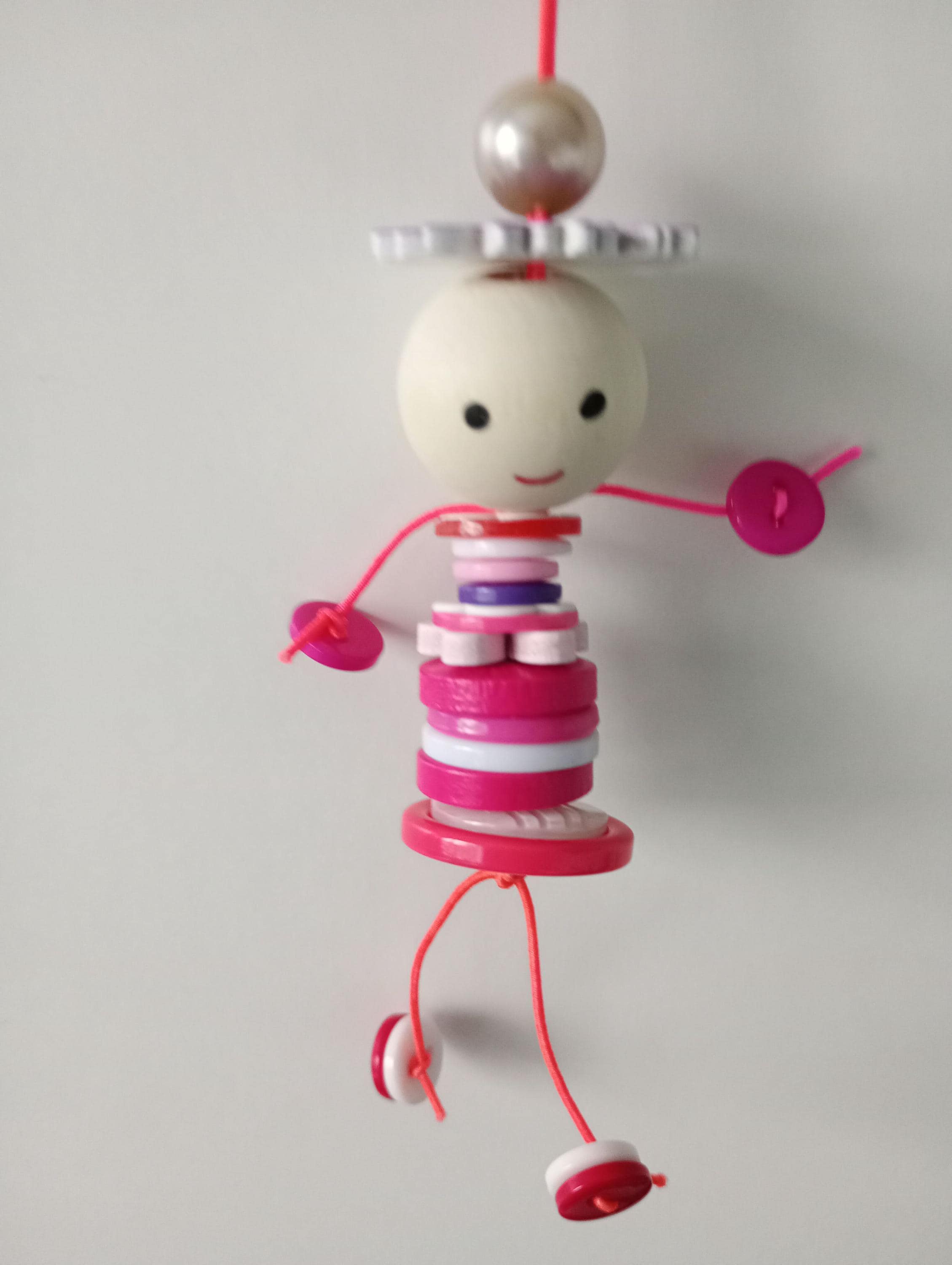 Button Art Characters. Carefully Selected Buttons Have Been Used to ...