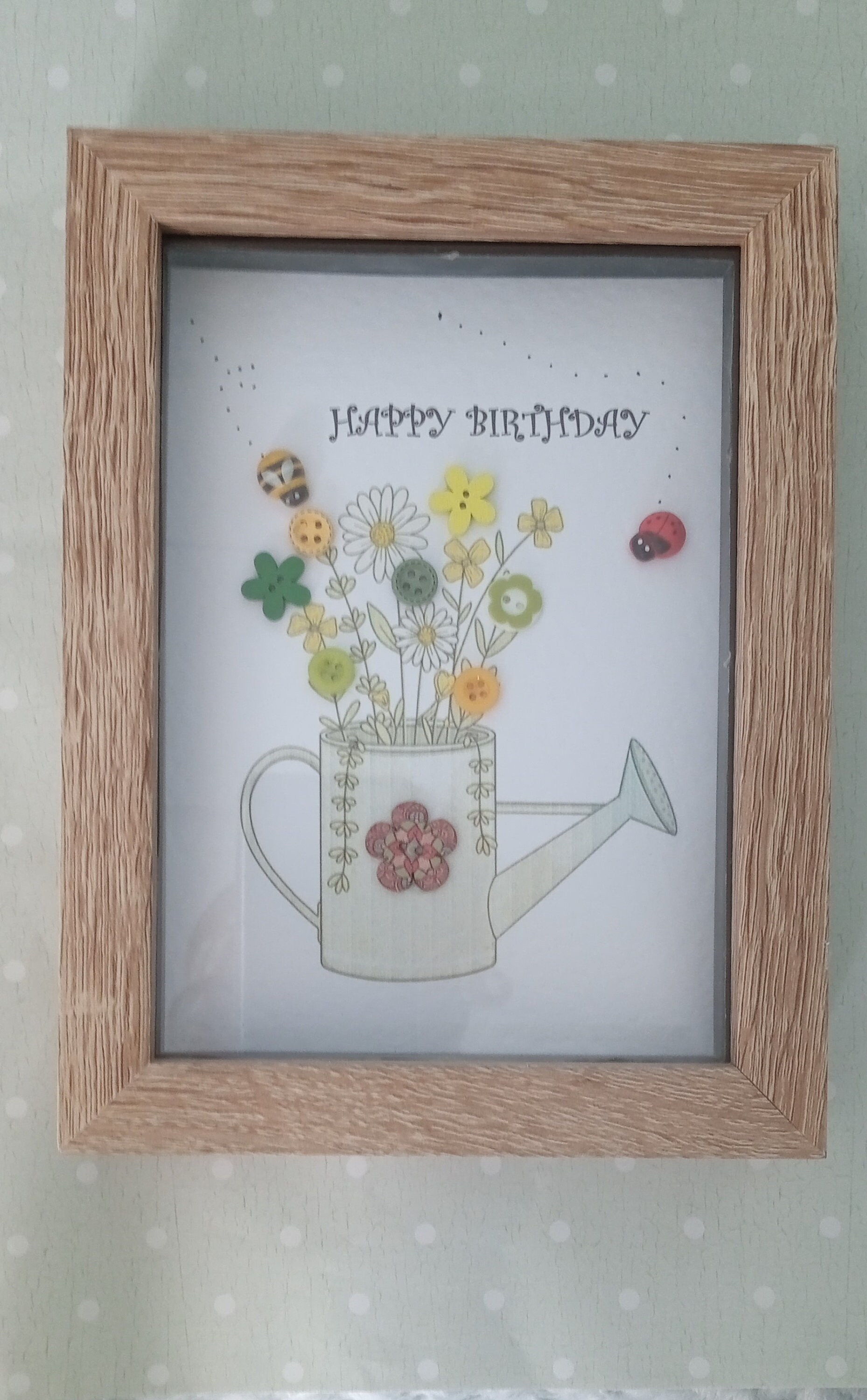 3D Flower Button Frames. These Pieces of Button Art Make a Lovely Gift ...