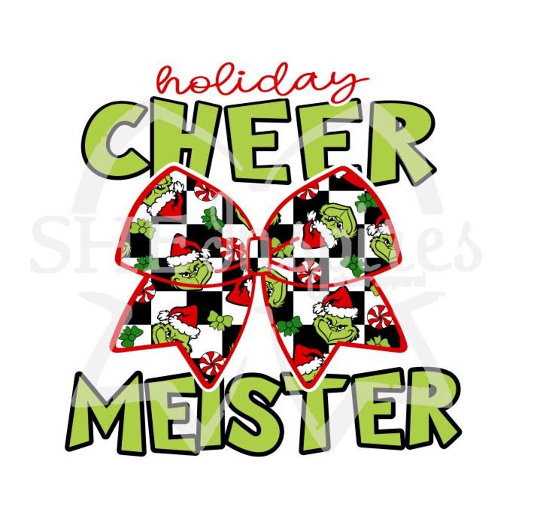 Cheerleader Cheermeister Christmas PRINTABLE PNG Custom Designs ...