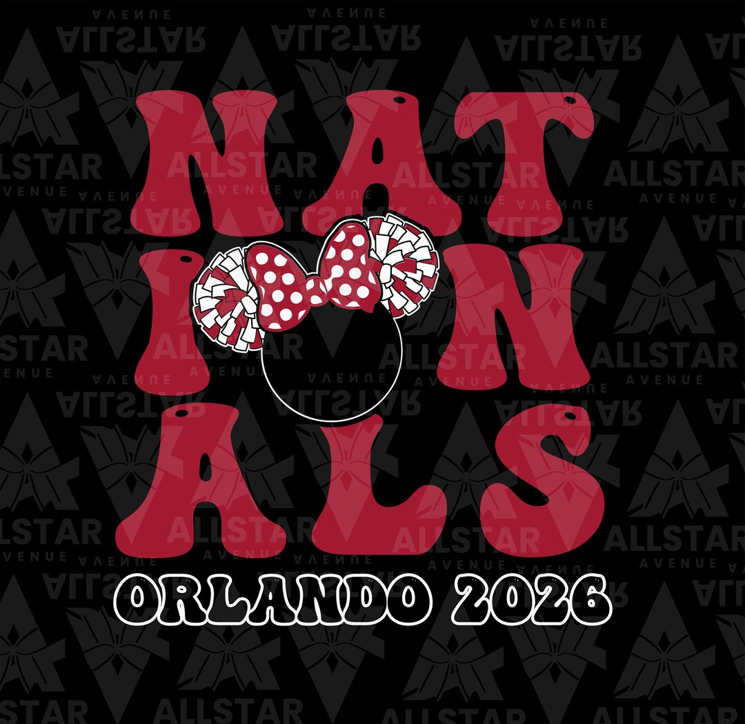 Crimson PRINTABLE Png Cheer Nationals MESSAGE Me BEFORE Purchase for ...
