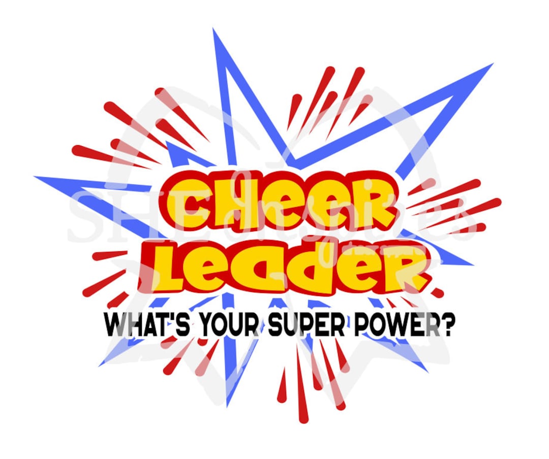 Cheerleader Super Power Svg Png Dtf CUSTOM DESIGNS Are Available Upon ...