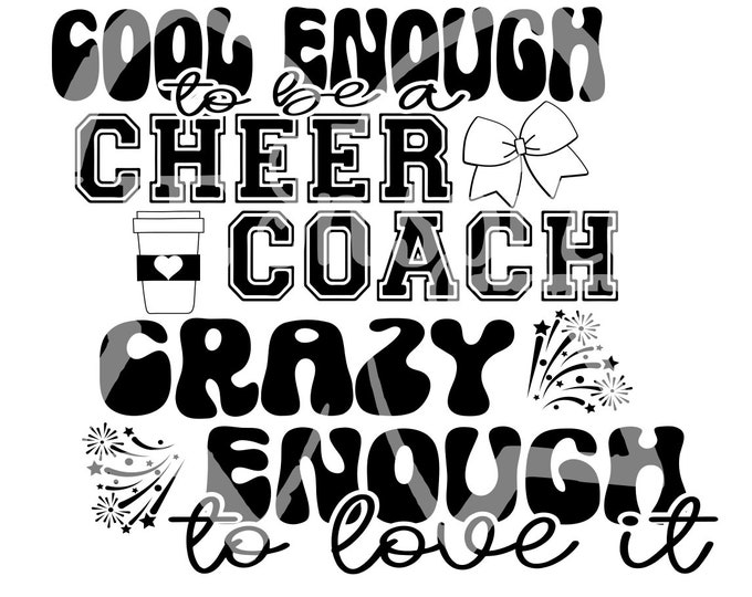 Cool Cheer Coach Digital Download PNG DTF - Etsy