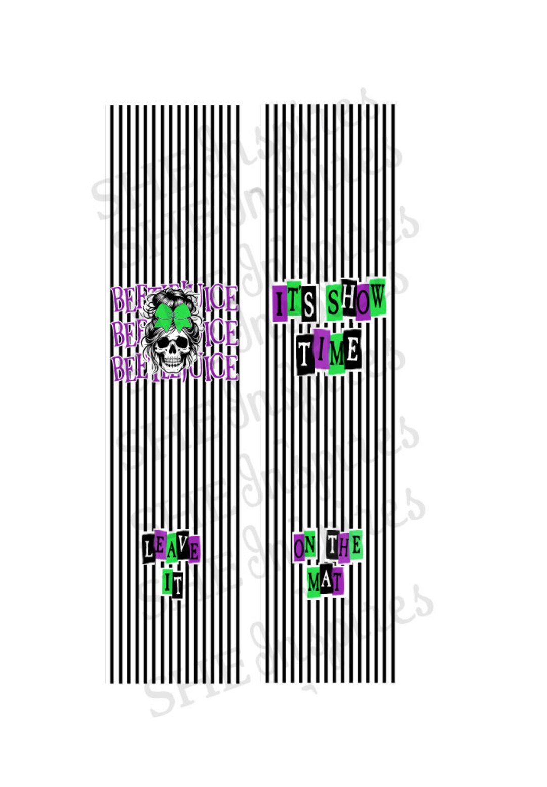 Halloween Cheer Bow PNG DTF Sublimation Template Ghouls Ghosts Digital ...