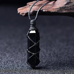 Obsidian Necklace - Etsy