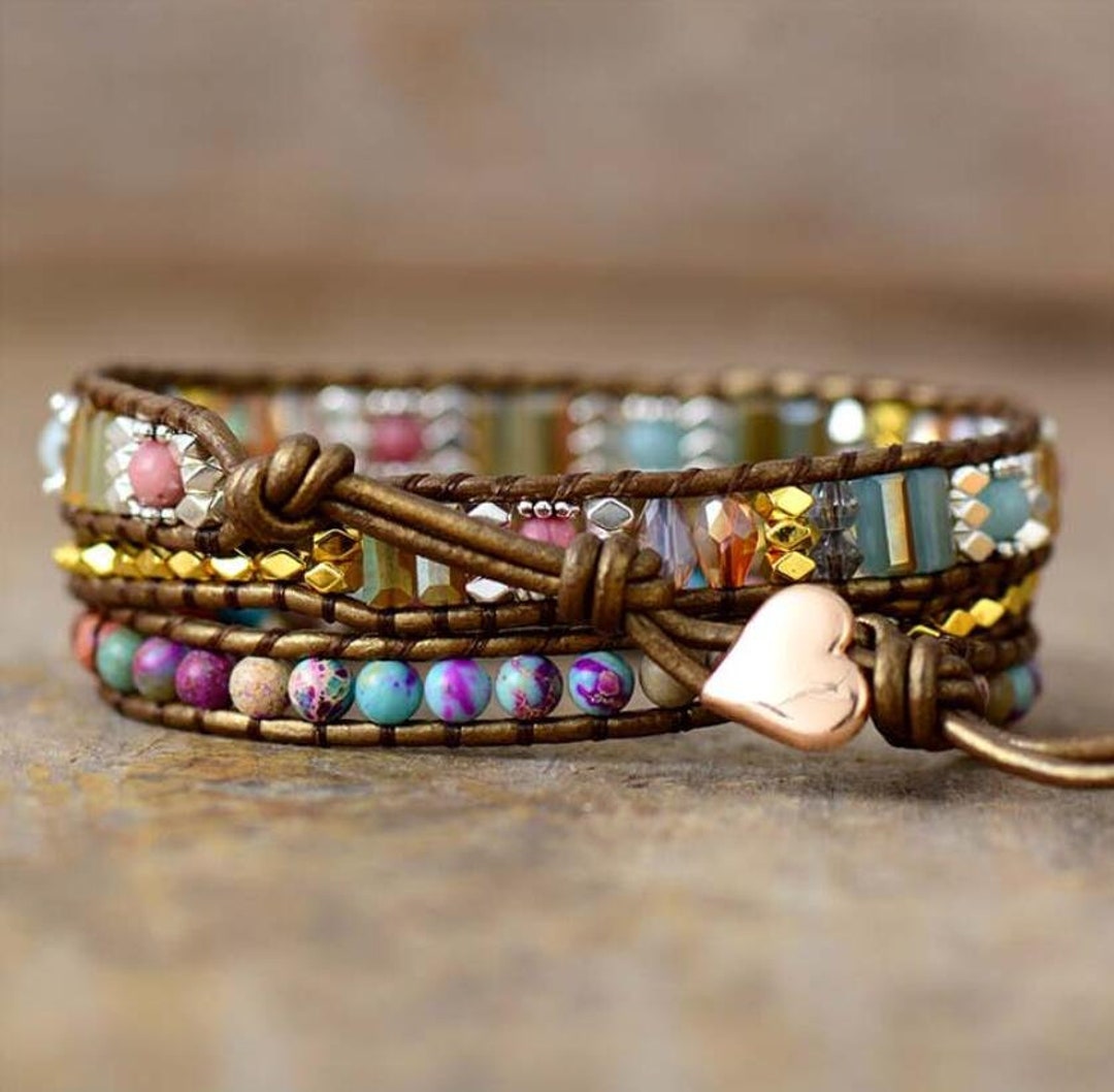 Rhodonite Stone Grounding Bracelet GIFT - Etsy