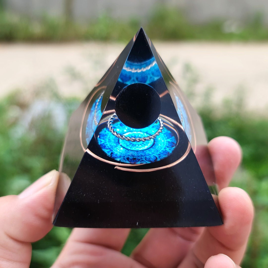 Reiki Orgone Pyramid Obsidian Crystyal Sphere Orgonite Energy - Etsy