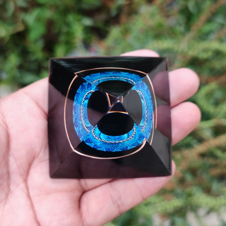 Reiki Orgone Pyramid Obsidian Crystyal Sphere Orgonite Energy - Etsy