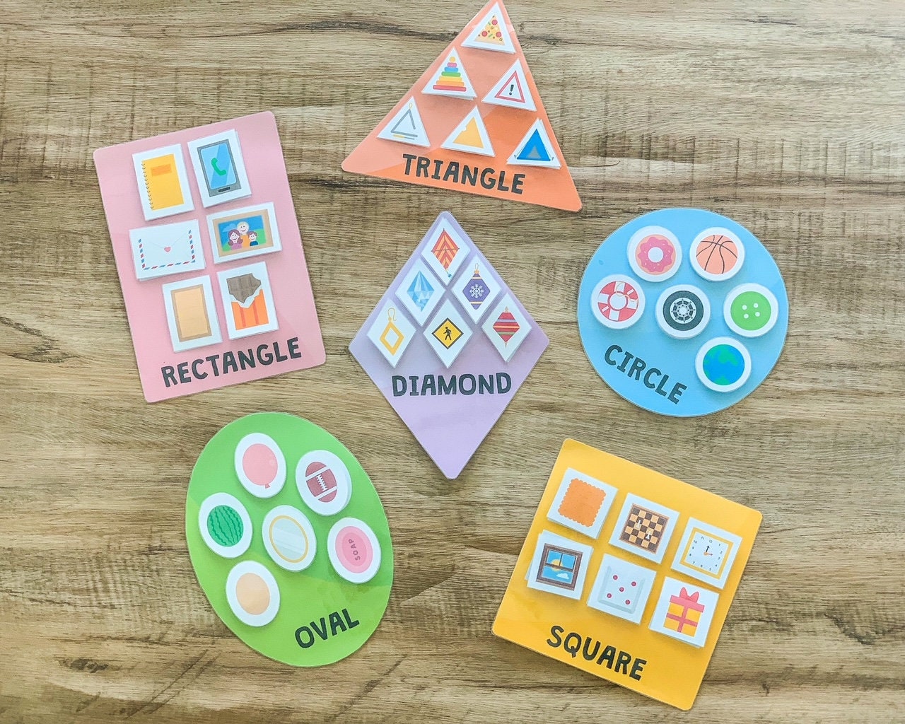 Shape Matching Activity Shapes Printable Learning Shapes - Etsy