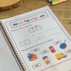 Learning Binder, CVC, Word Family, Kindergarten Learning, Phonics ...