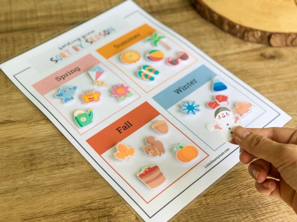 Four Seasons Sorting Mats for Toddlers - Etsy Canada