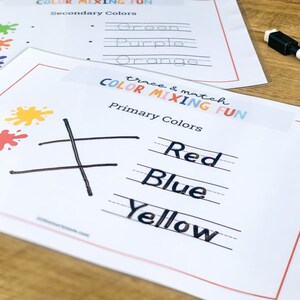 Color Activity, Preschool Printable, Color Mixing, Learning Colors ...