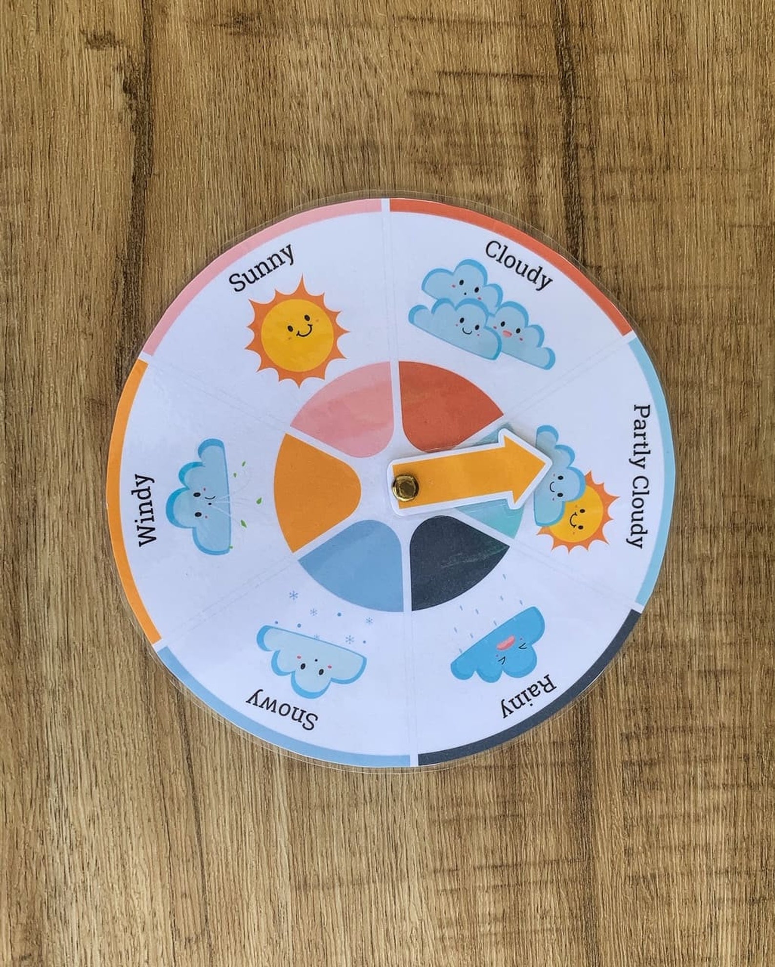 Weather Printable Circle Time Weather Chart Learning - Etsy