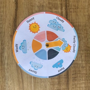 Weather Printable Circle Time Weather Chart Learning | Etsy