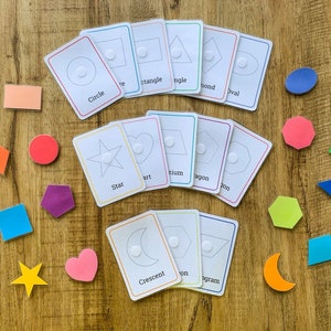 Busy Book Printable, Shapes Printable, Learning Shapes, Shape Matching ...