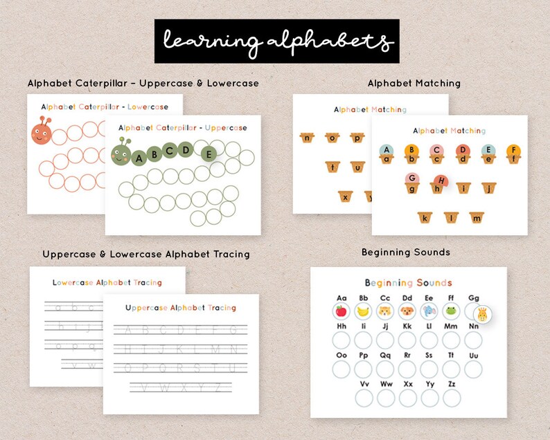 Busy Book Pre-k Kindergarten Printable Homeschool Learning - Etsy