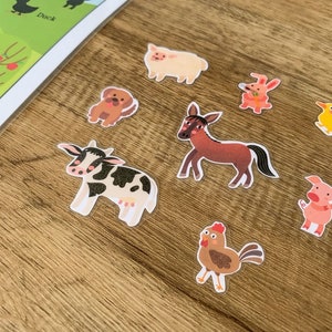 Farm Animals Printable, Match the Animals, Shadow Matching, Busy Book ...