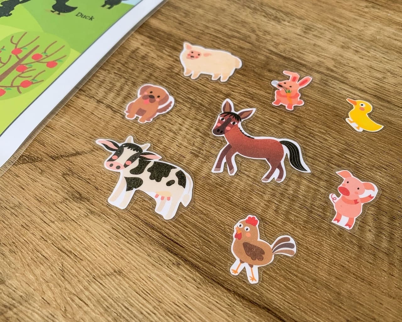 Farm Animals Printable Match the Animals Shadow Matching - Etsy