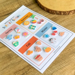 Match the Season, Seasons Printable, Circle Time, Seasons Sorting ...