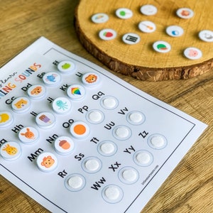 Beginning Sounds, Busy Book Printable, Alphabet Printable, Alphabet ...