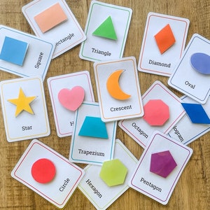 Shape Matching, Shape Flash Cards, Preschool Shapes, Learning Shapes ...