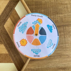 Weather Printable, Circle Time, Weather Chart, Learning Weather ...