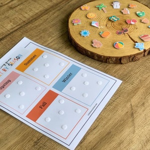 Seasons Bundle, Seasons Printable, Seasons Wheel, Seasons Matching ...