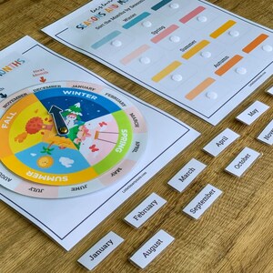 Seasons Printable, Seasons & Months, Months of the Year, Circle Time ...
