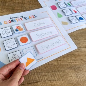 Busy Book Printable, Shapes Printable, Learning Shapes, Shape Matching ...