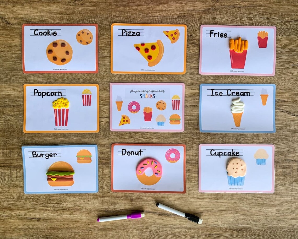 Play Dough Printable Printable Snacks Food Play Dough - Etsy