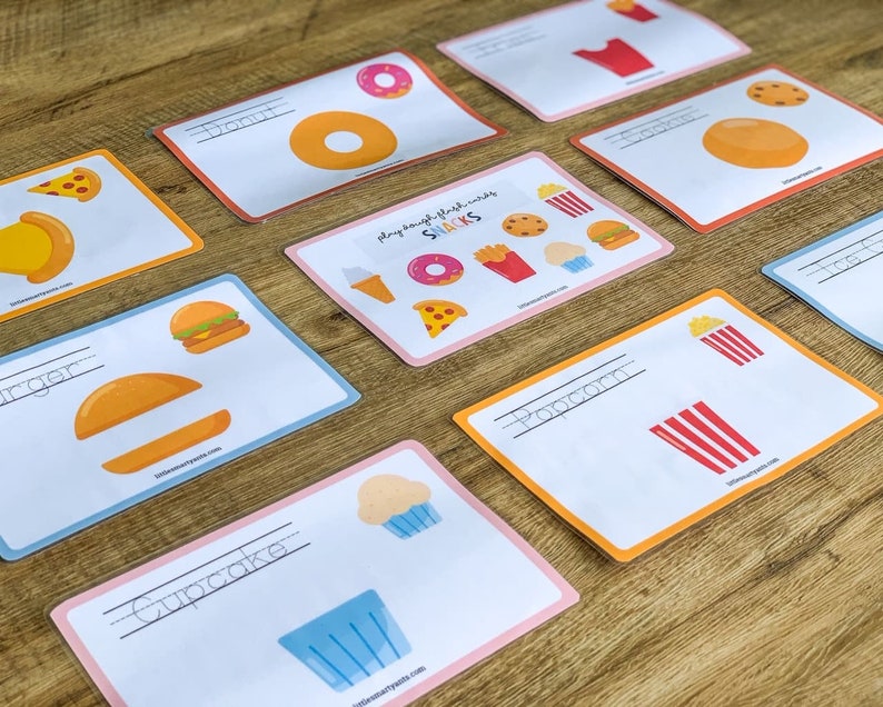 Play Dough Printable Printable Snacks Food Play Dough - Etsy