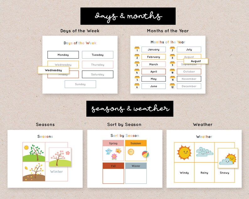 Busy Book Pre-k Kindergarten Printable Homeschool Learning - Etsy