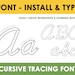 Cursive Font, Cursive Letters, School Font, Cursive Writing ...
