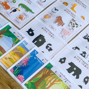 Animal Matching, Learning Animals, Printable Animal Activity, Animal ...