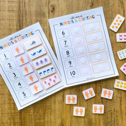 Count and Match Preschool Activity Printable Counting - Etsy