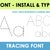 Tracing Font, School Font, Preschool Worksheet, Learn to Write, Writing ...