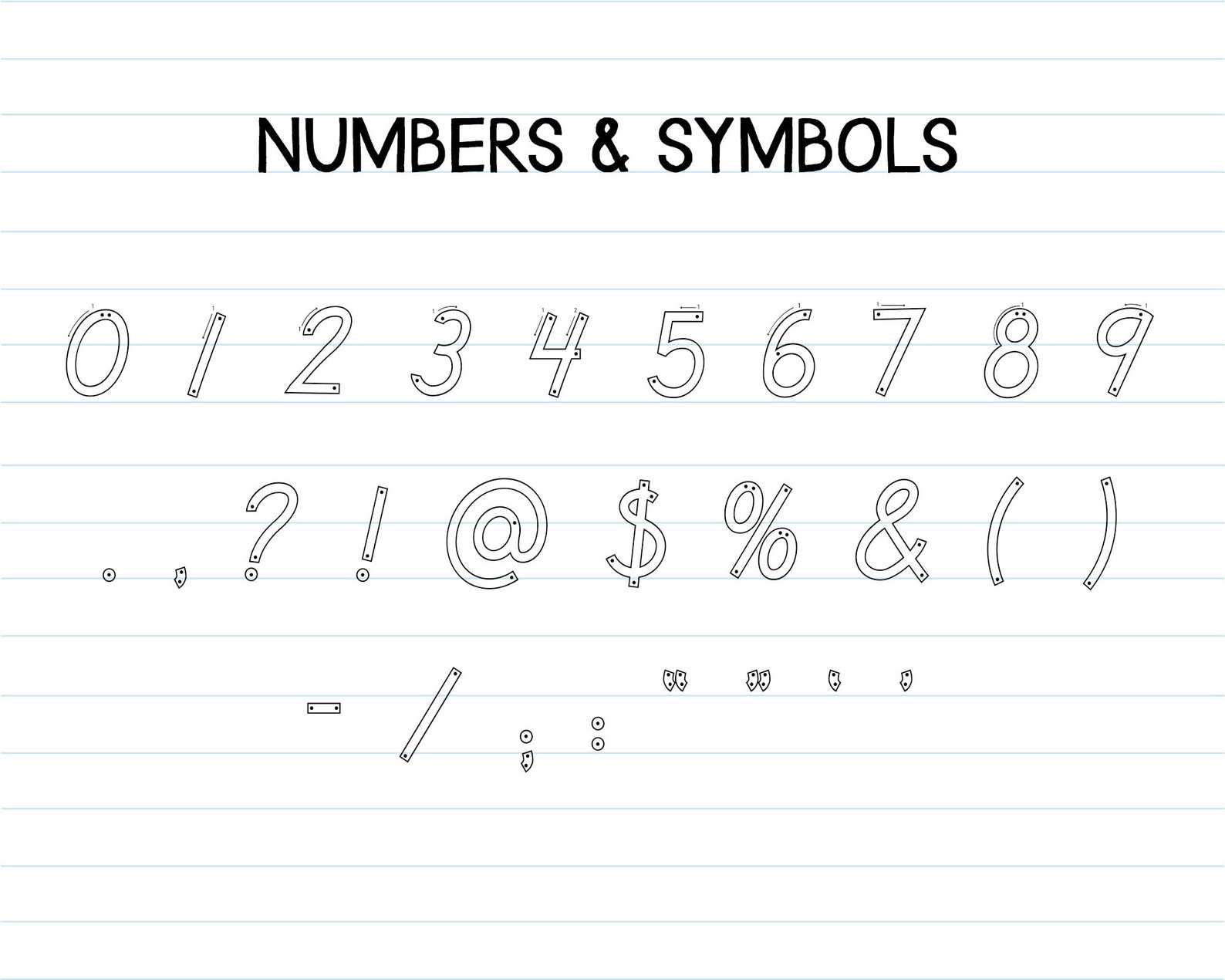 Cursive Font Cursive Letters School Font Cursive Writing - Etsy