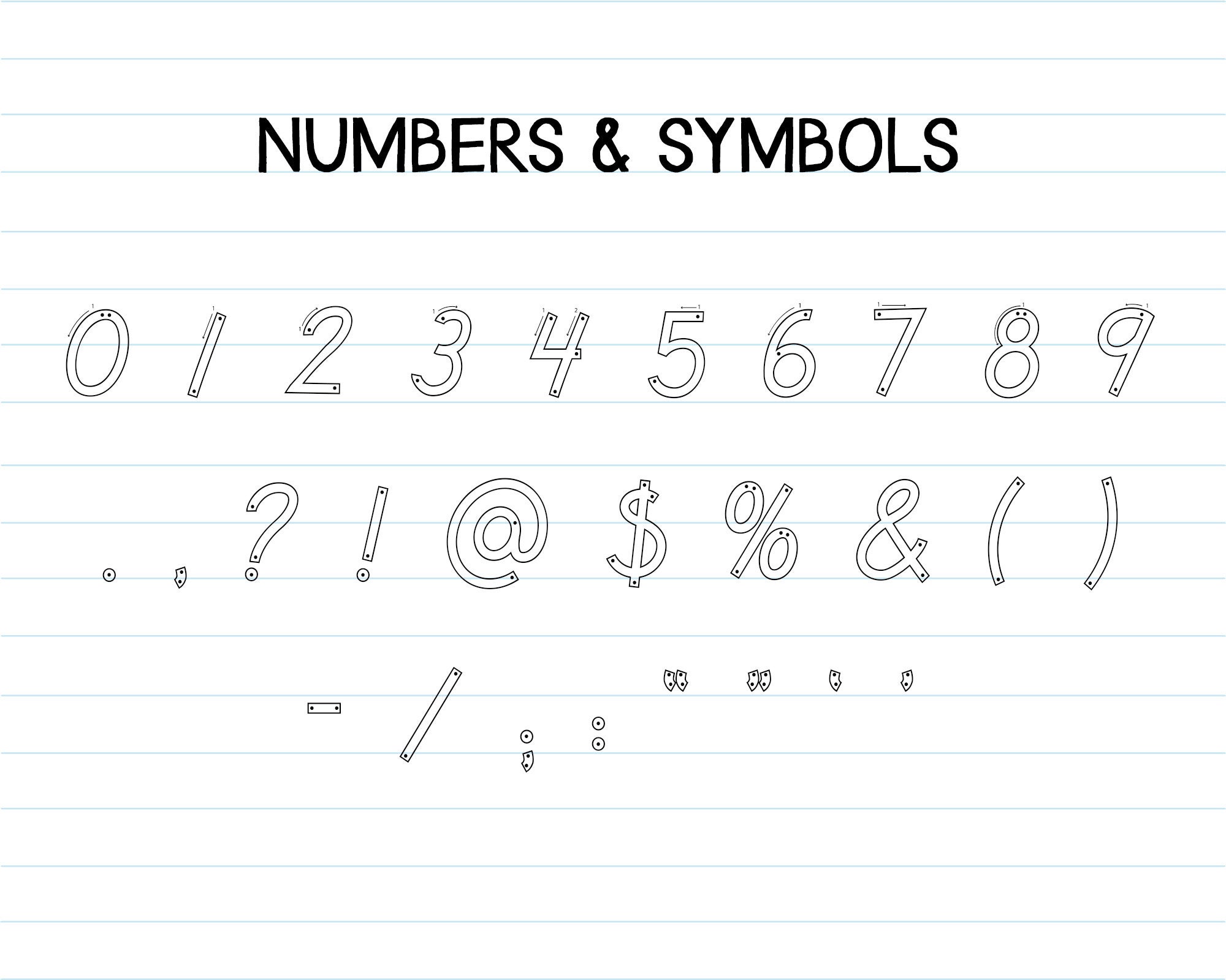 Cursive Font Cursive Letters School Font Cursive Writing - Etsy