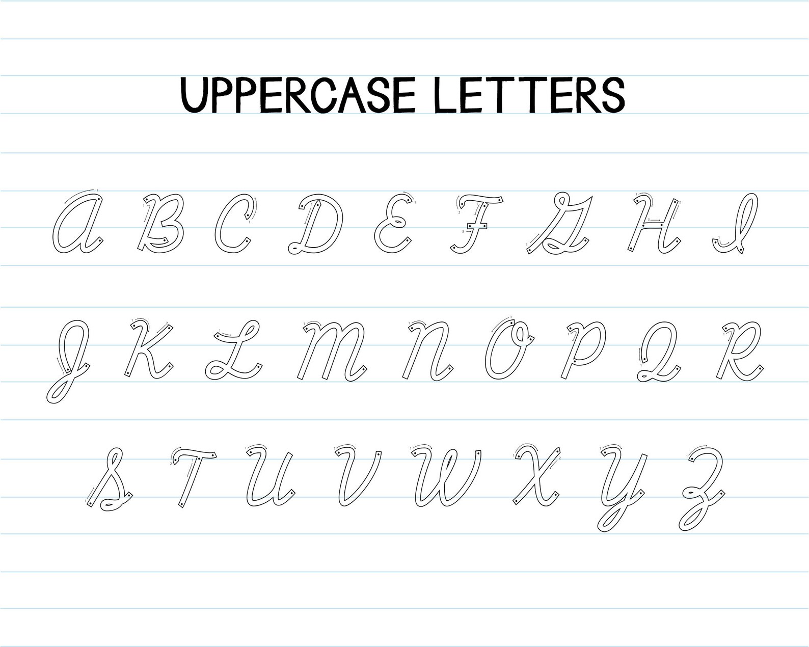 Cursive Writing Font Bundle Cursive Fonts Teacher Font - Etsy