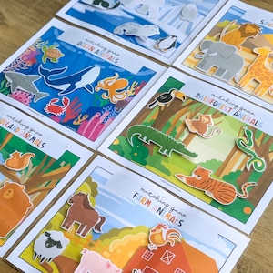 Animal Matching, Learning Animals, Printable Animal Activity, Animal ...